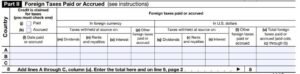 Foreign Tax Credit: Form 1116 Instructions
