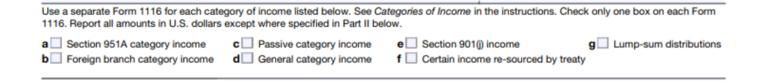 Foreign Tax Credit: Form 1116 Instructions
